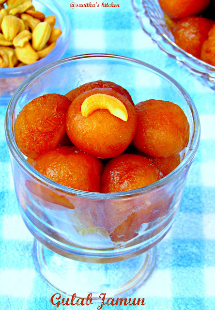 Savitha's Kitchen: Gulab Jamun made with ready made mix / Blogging ...