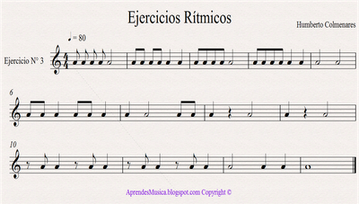 Aprendes Música Online: Ejercicios Rítmicos