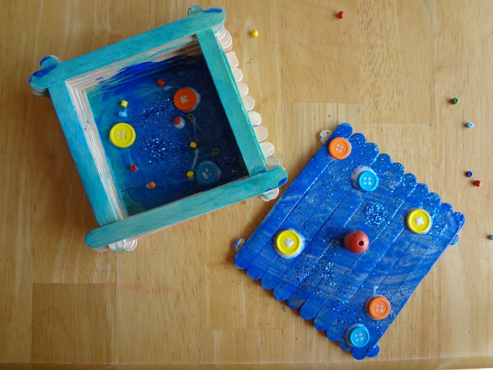 Sparkle and Splatter: Craft Stick Treasure Box