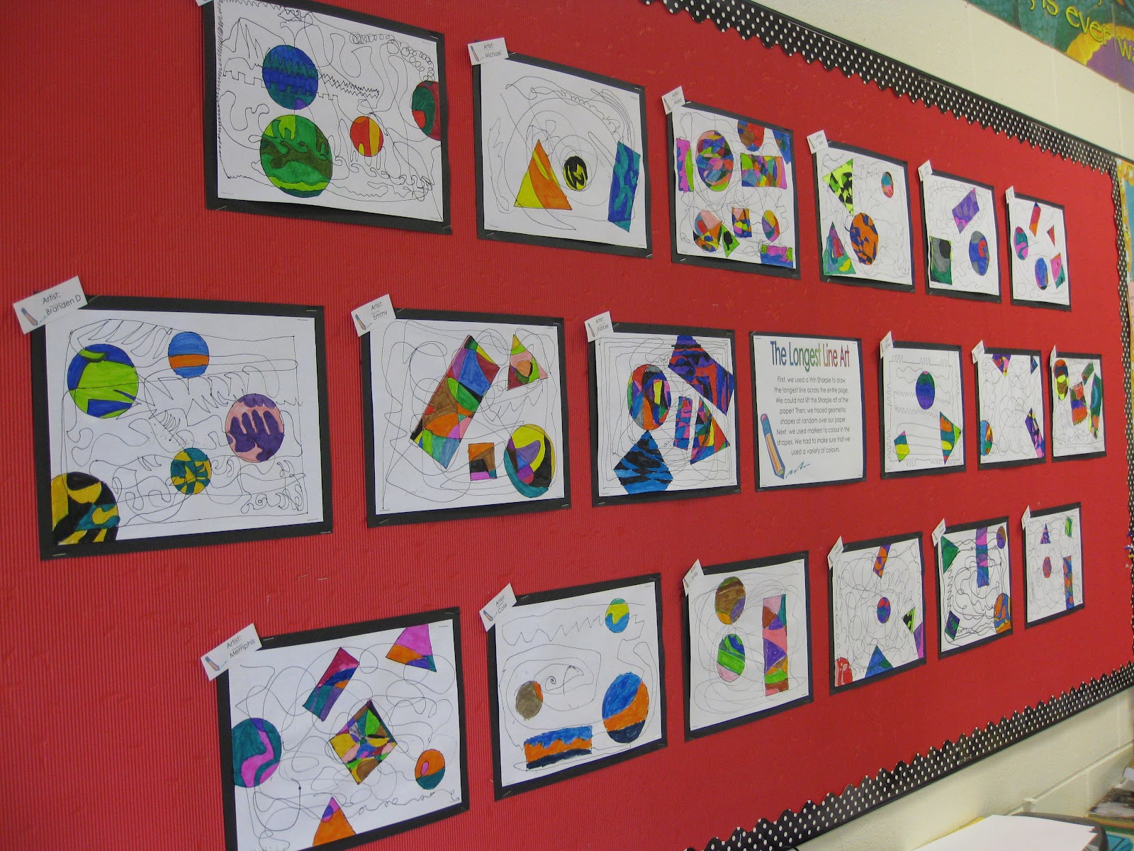 Ms. Wasney's Class: The 'Longest Line' Art