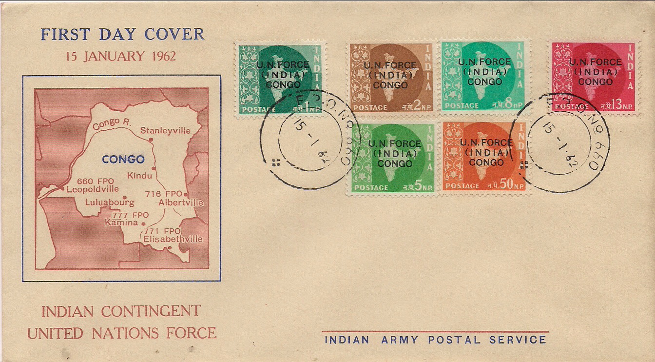 FDC of India: FDC issued in 1962 by INDIA Post