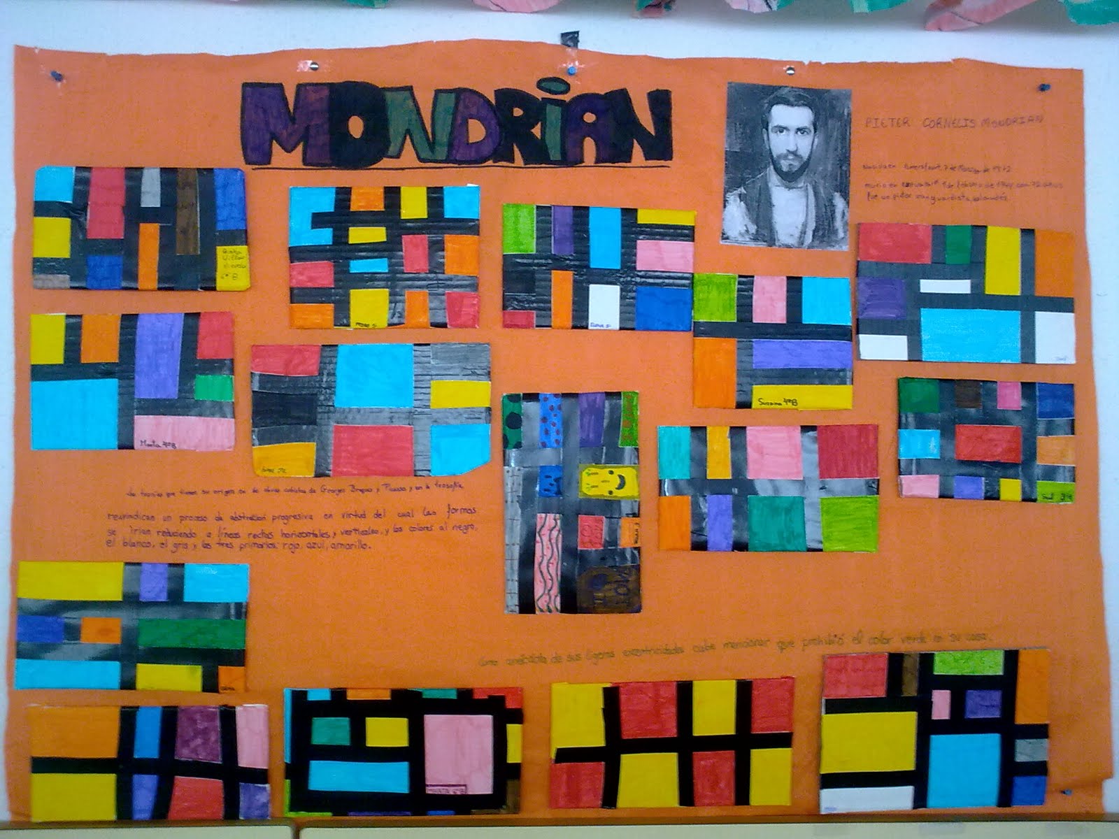 MANUALIDADES ESCOLARES: Artistas: Mondrian.
