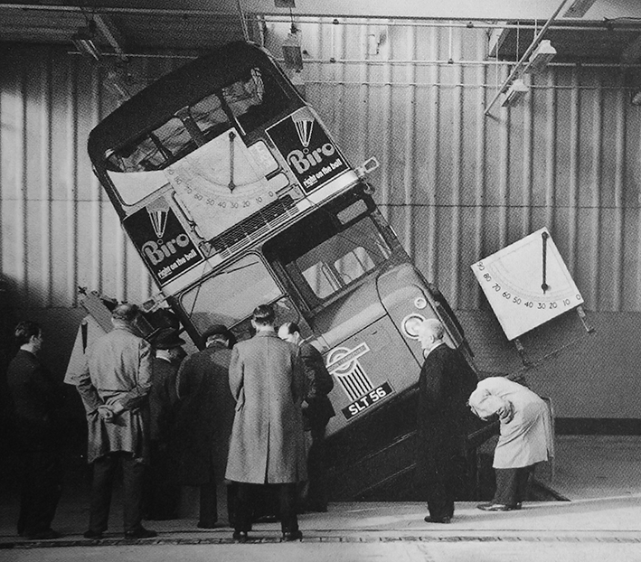 Martin Lloyd : A double deck bus can fall over.