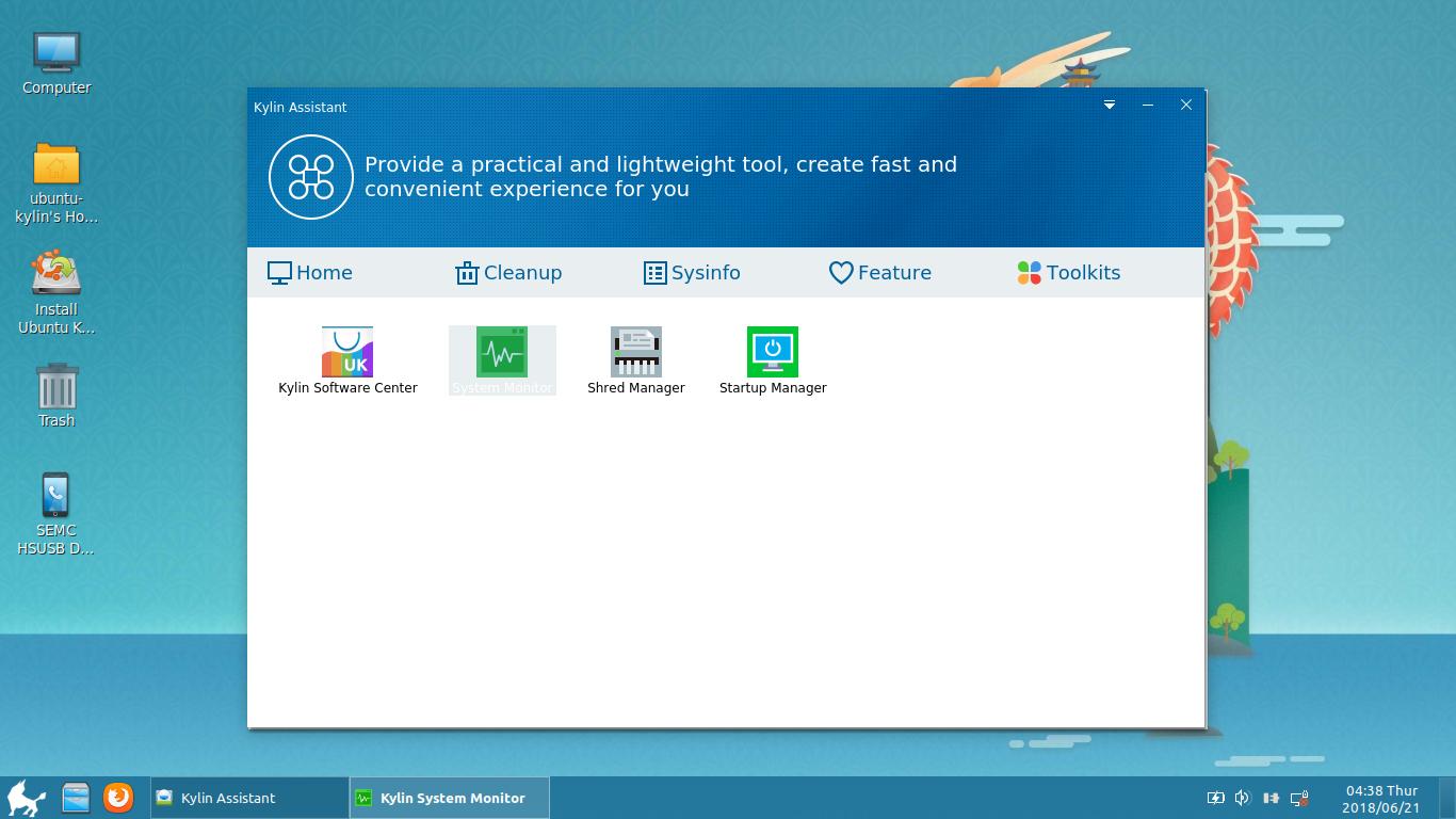 An Overview of UKUI Desktop Environment on Ubuntu Kylin 18.04