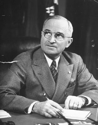 Orange Crate Art: Harry Truman with pencil