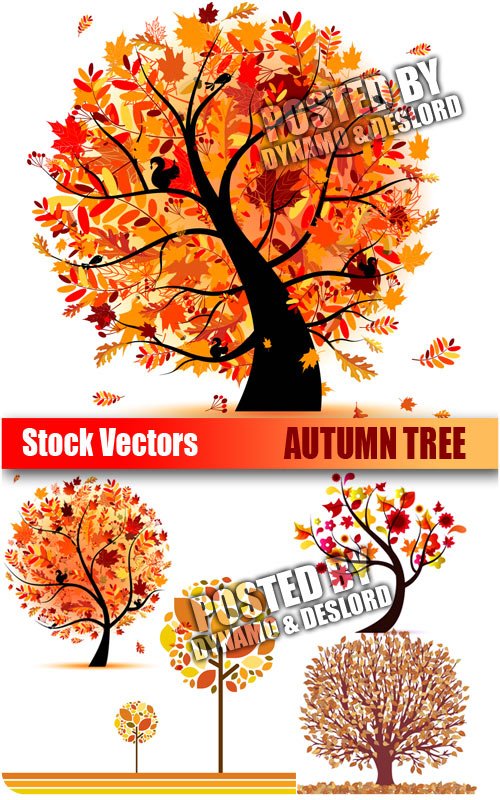 FREE CLIP ART VECTOR: Autumn Tree - Stock Vectors