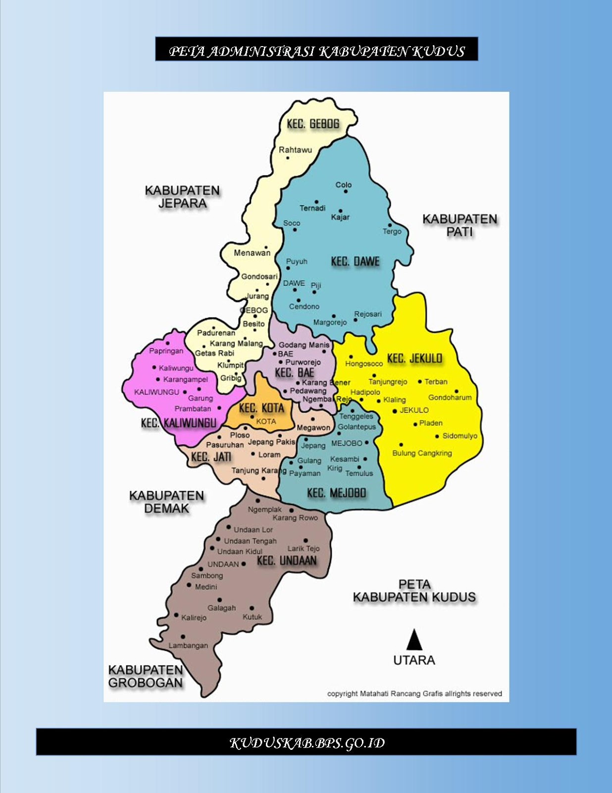 k u d u s k u: LETAK GEOGRAFIS KABUPATEN KUDUS