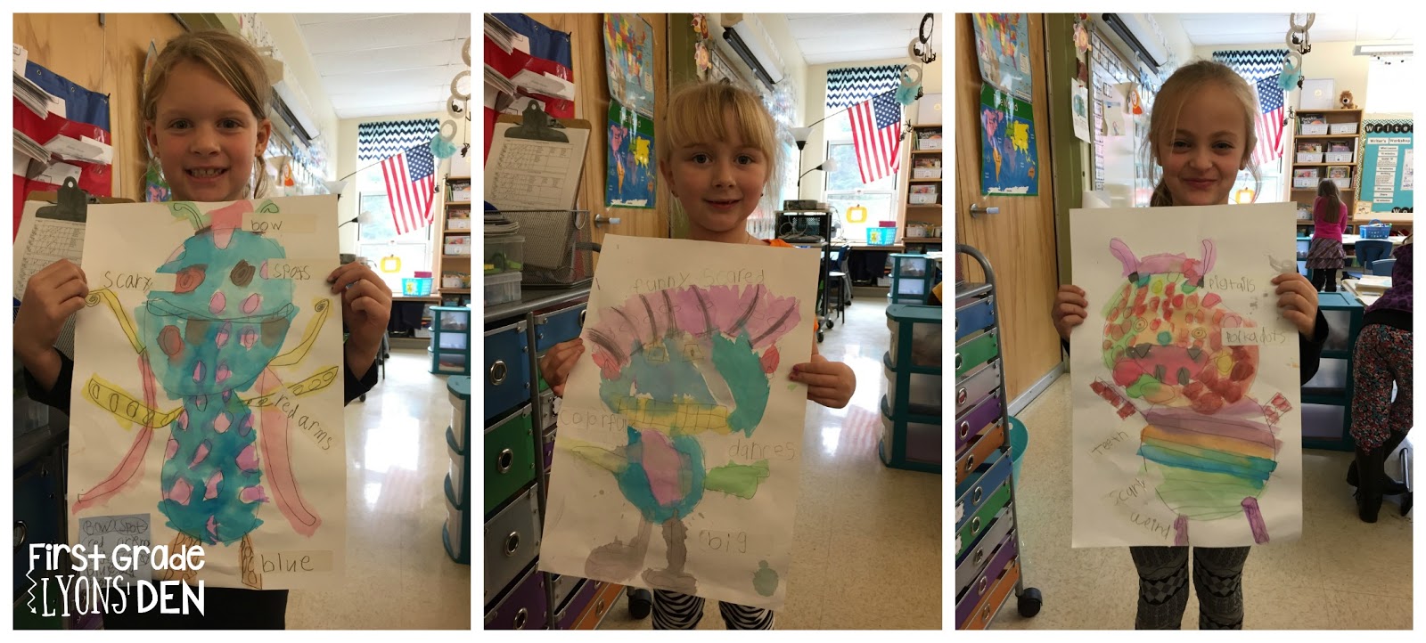 First Grade Lyons' Den: Hey, That's My Monster!