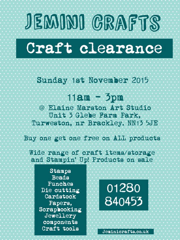 Jemini Crafts: Craft Room Clearance