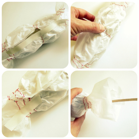 The Haby Goddess: Tutorial: Shirred Tissue Paper Christmas Crackers