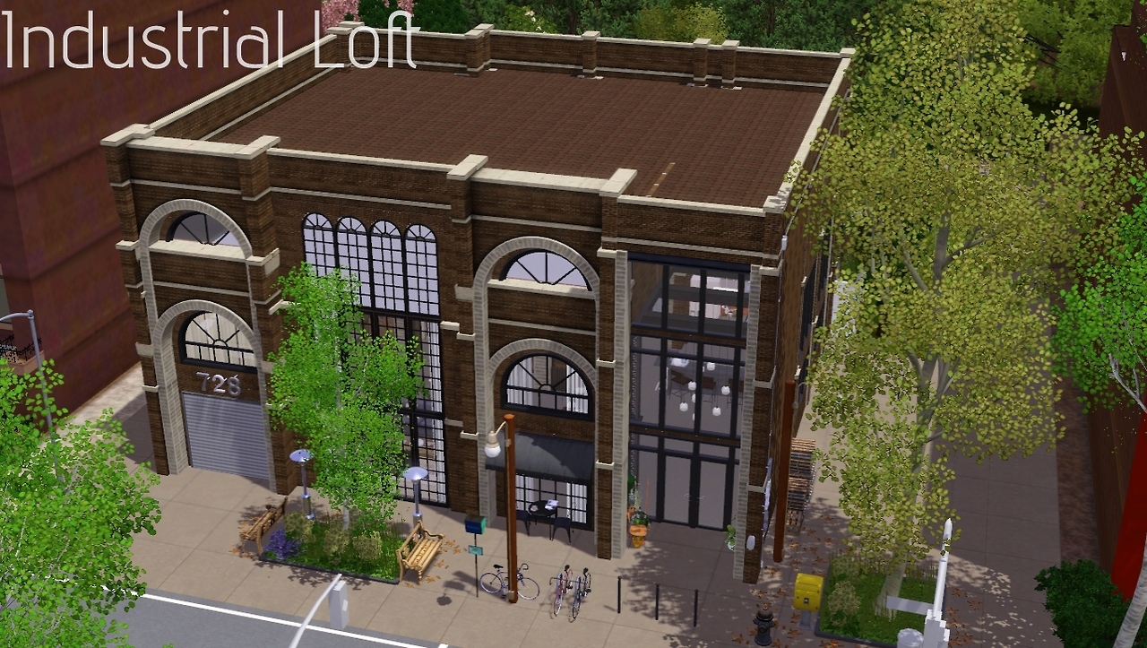 My Sims 3 Blog: Industrial Loft Furnished & Unfurnished by Marcussims91