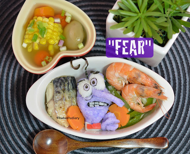 Karenwee's Bento Diary: Pixar Inside Out Fear Foodart