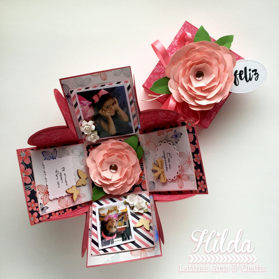 Hilda Designs: Tutorial #68 en LA&C: Caja Explosiva con Corazones