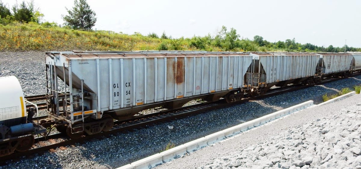 Trackside Treasure: Great Lakes Carbon Covered Hoppers