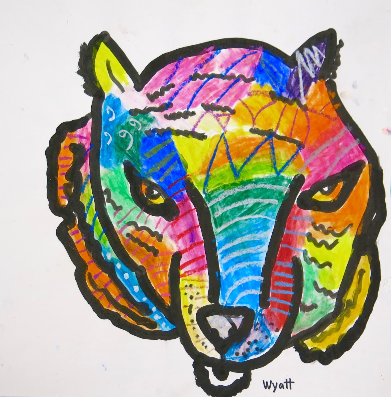 Cassie Stephens: In the Art Room: Dean Russo-Inspired Tigers with Third ...
