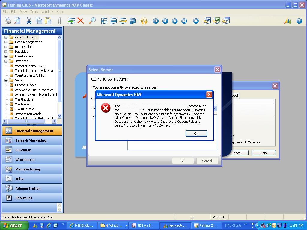 Saurav Dhyani Nav And Msdyn365bc Server Is Not Enable For Microsoft Dynamics Nav Classic