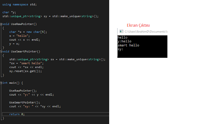 İbrahim Delibaşoğlu: C++ Akıllı İşaretçiler (Smart Pointers)