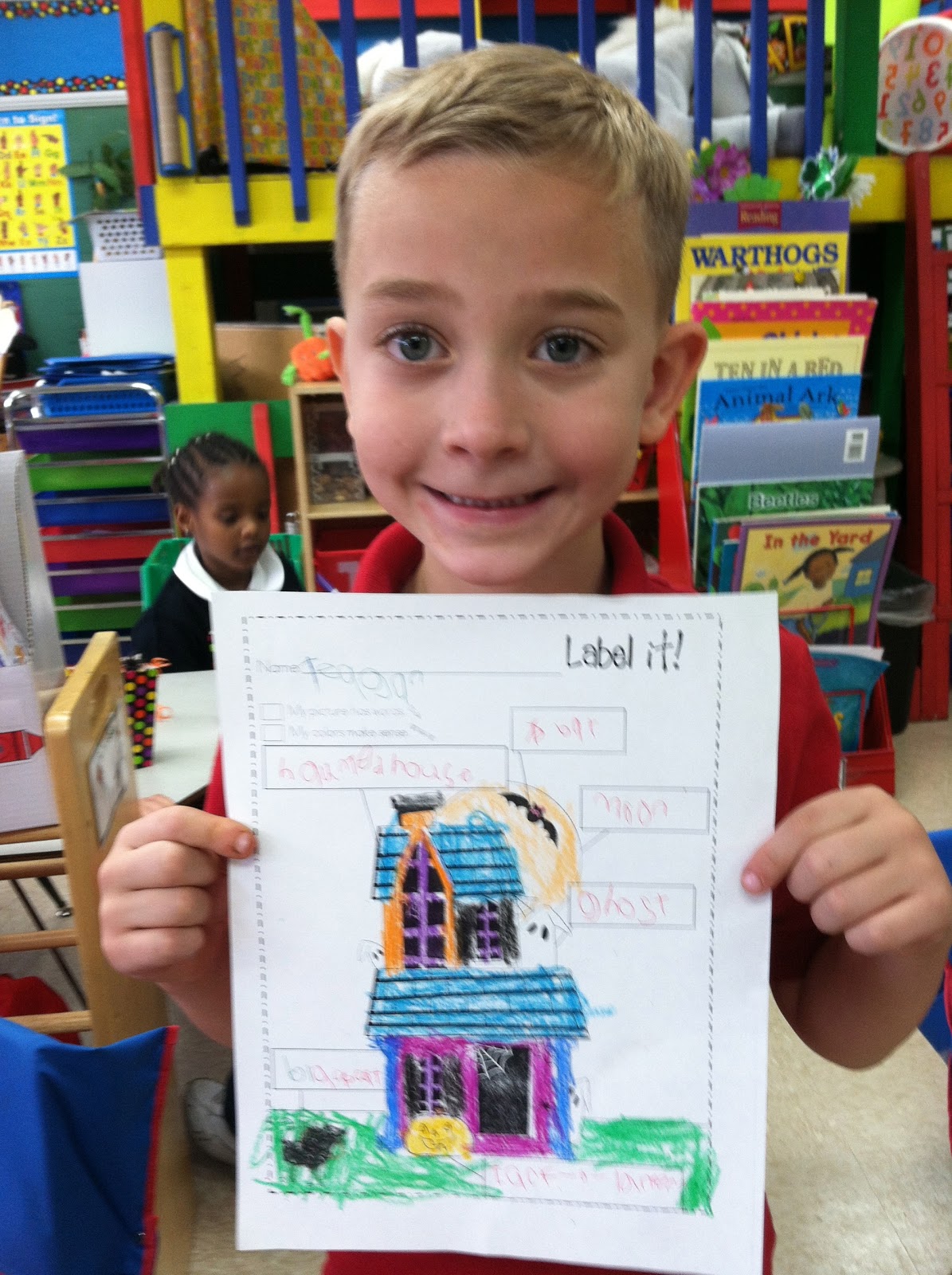 Ms. Solano's Kindergarten Class: Bats & Spiders & Labels, OH MY!