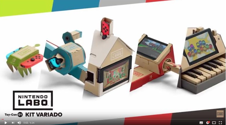 Nintendo Labo, para crear, jugar y descubrir ~ MIL IDEAS MUJER