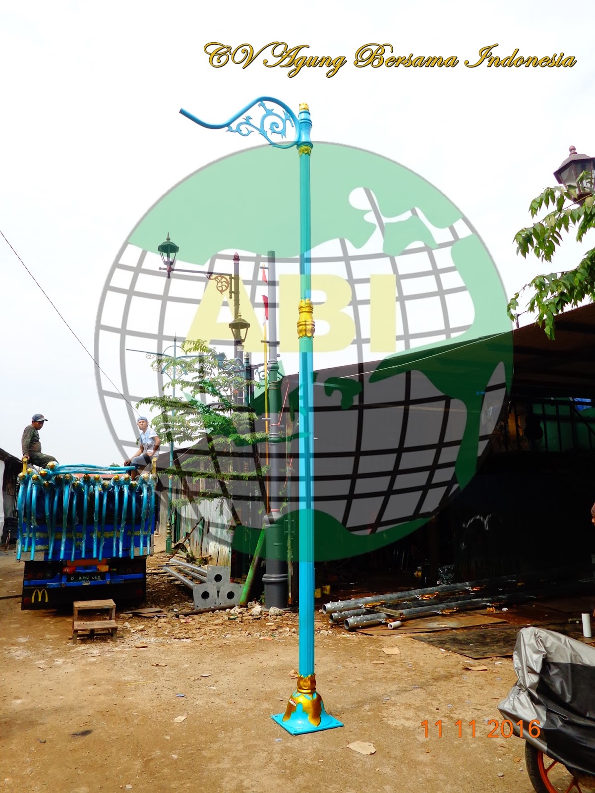 harga-Jual tiang lampu PJU antik/galvanis - ABI™Harga Jual Tiang Lampu –Tiang Lampu Taman Jalan ...