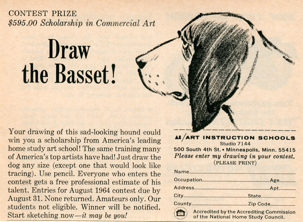 Mitch O'Connell: "Draw Me!" The Classic Ads of Art Instruction Inc.!