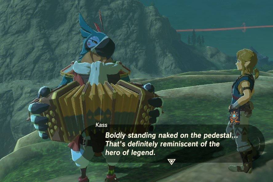 Kass, o simpático bardo de Zelda: Breath of the Wild (Wii U/Switch ...