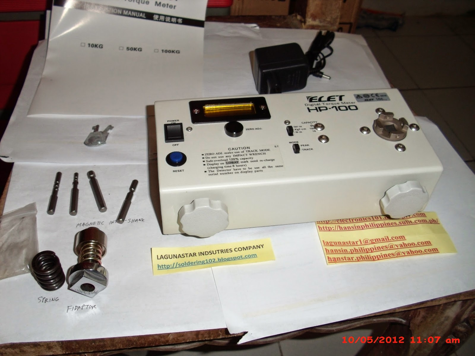 Soldering, Anti-Static, ThermoMeters Philippines: ELET TORQUEMETER HP ...