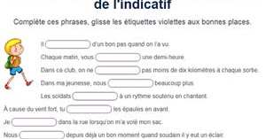 Learn French: Conjugate the verb "marcher" (to walk) at "l'imparfait de ...