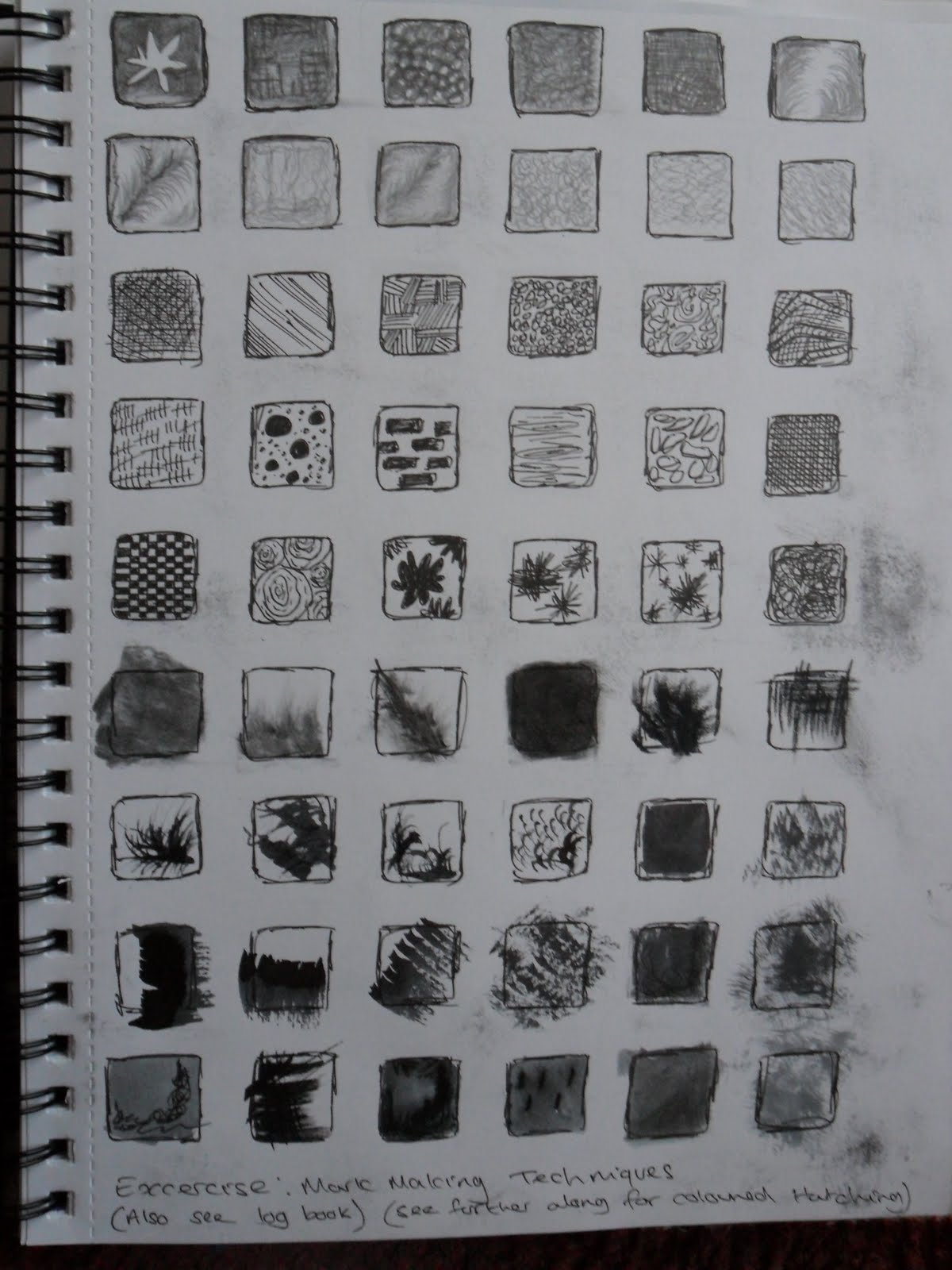 OCA: Salema's Drawing 1 learning log - Part one: Mark Making