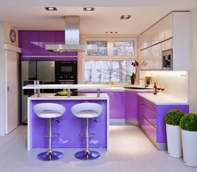 Dapur Minimalis Nuansa Ungu - Jasa Pembuatan Kitchen Set Dan Furniture ...