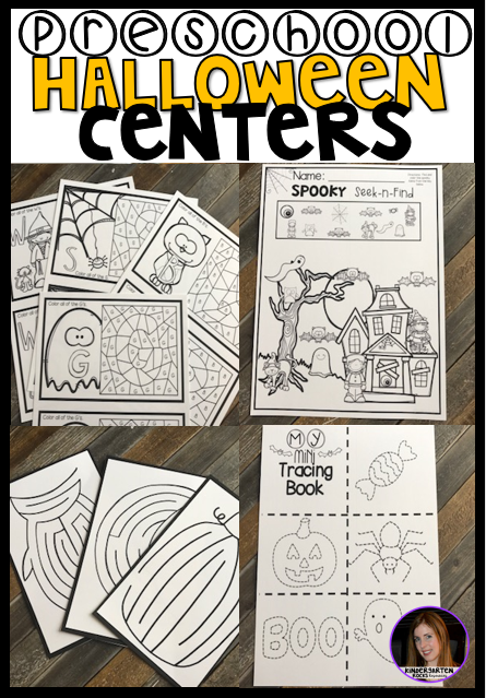 Halloween Centers for Preschool - Kindergarten Rocks Resources