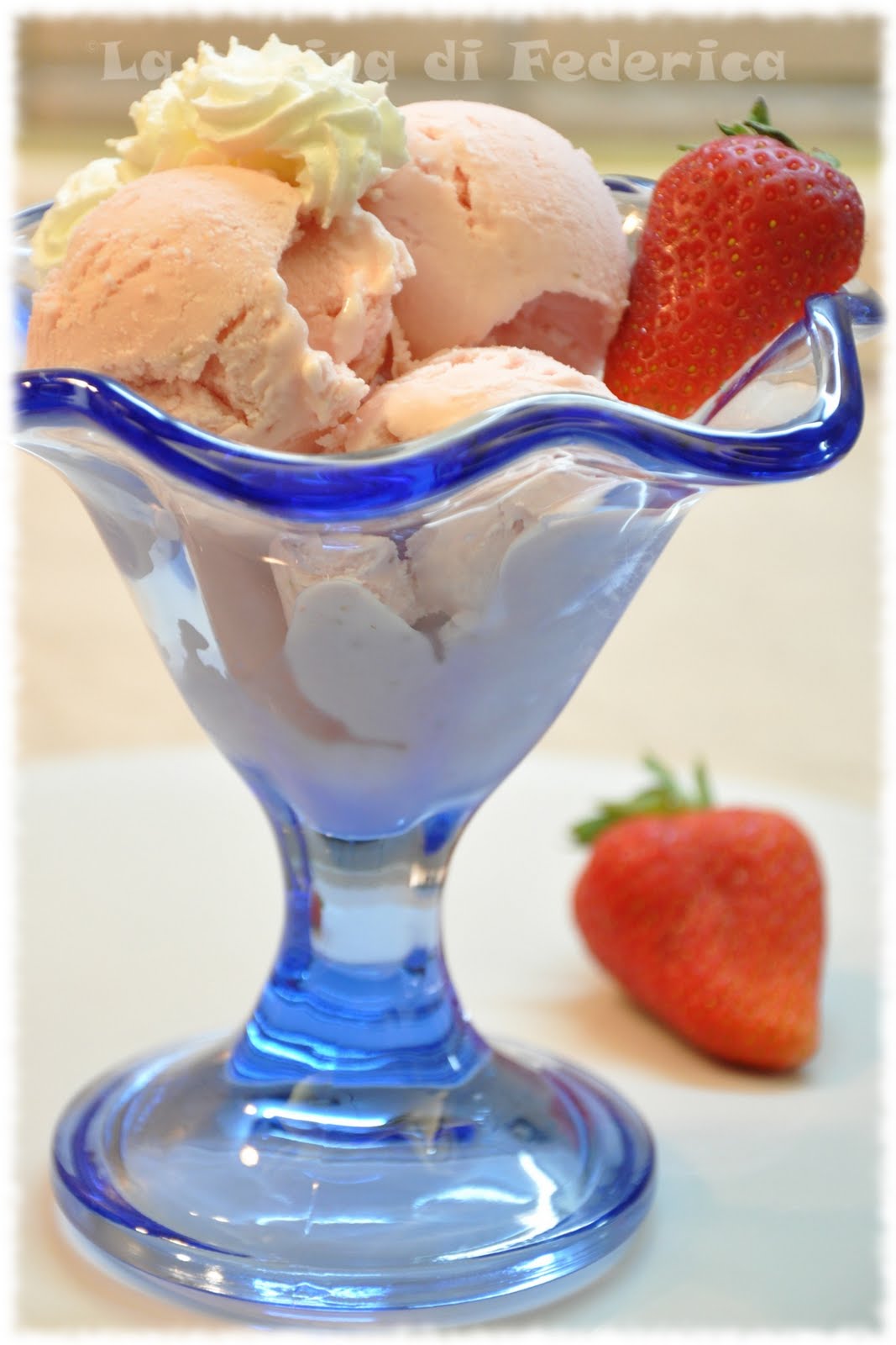 Gelato con philadelphia yo alla fragola