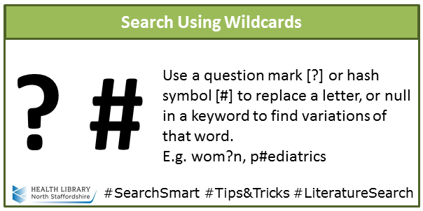Use Wildcards – a great tip to use on databases (#10)