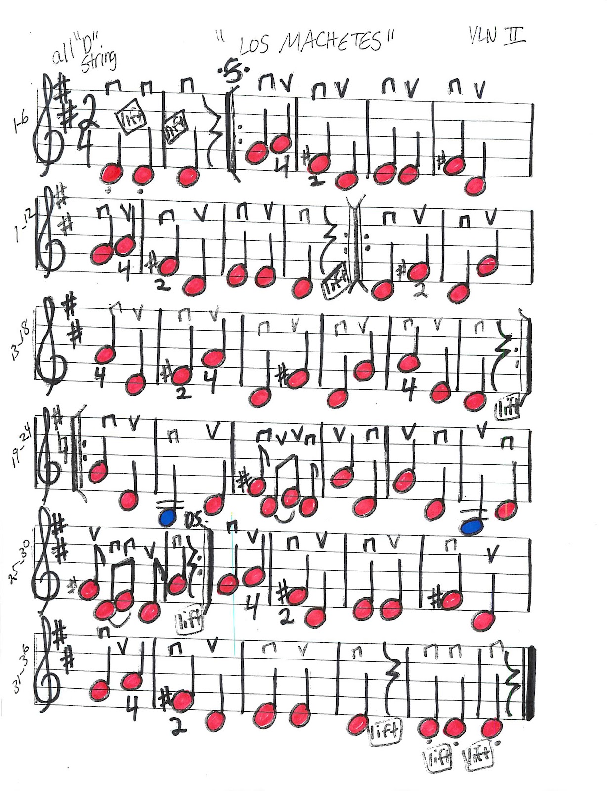 Miss Jacobson's Music: LOS MACHETES MUSIC COLORIZED