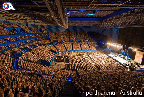 Koran Arsitektur: Perth Arena - Australia, iconic entertainment venue!