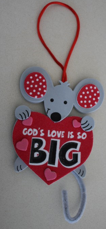Petersham Bible Book & Tract Depot: "God's Love is So Big" Mouse Craft Kit