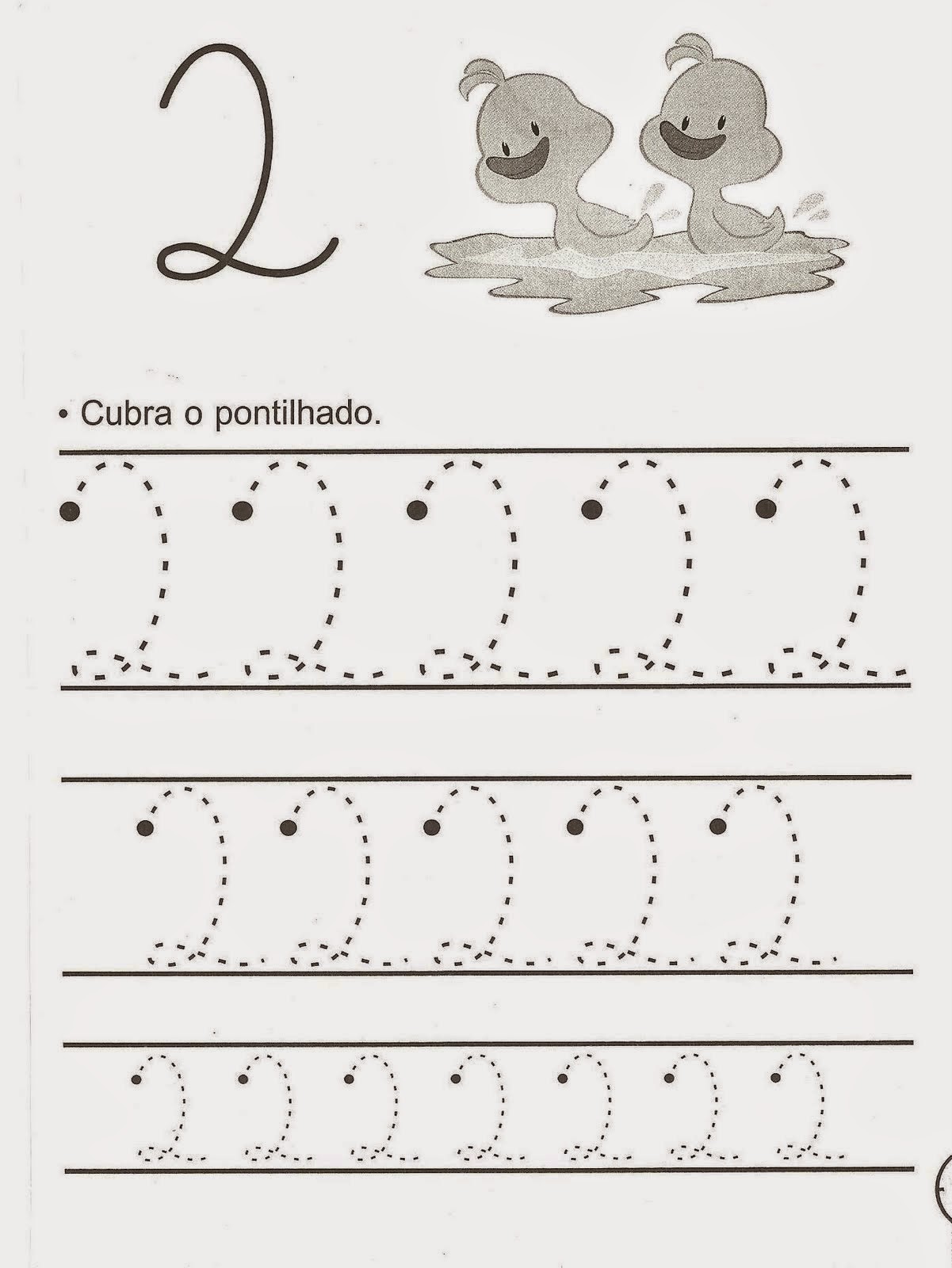 BAUZINHO DA WEB - BAÚ DA WEB : Atividades com o numeral dois - 2 - para ...