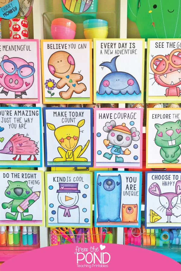 Cute Classroom Posters Set 4 | From the Pond