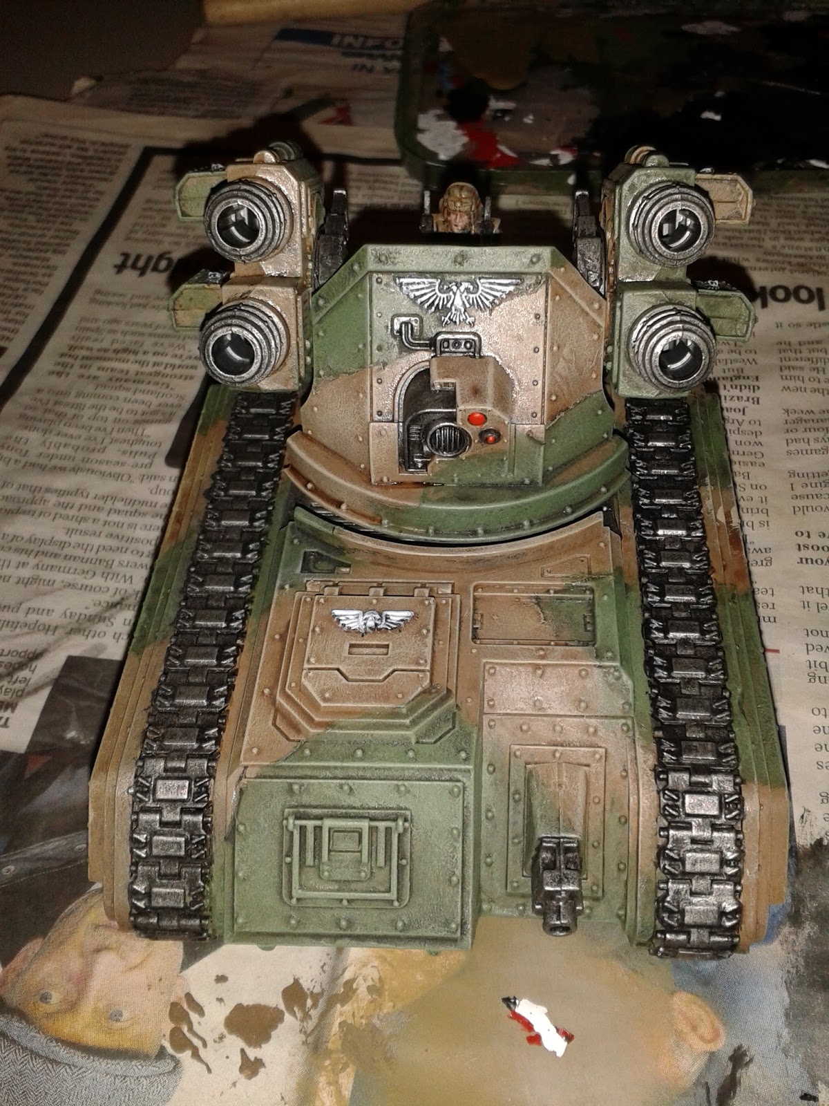 Didcot Wargames Club: How to paint Astra Militarum tank camo patterns ...