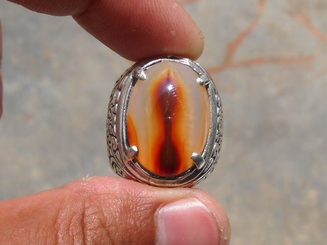 Lapak Batu Antik ( LBA ): BG96- Batu Akik Gambar Tombak Merah ..._SOLD