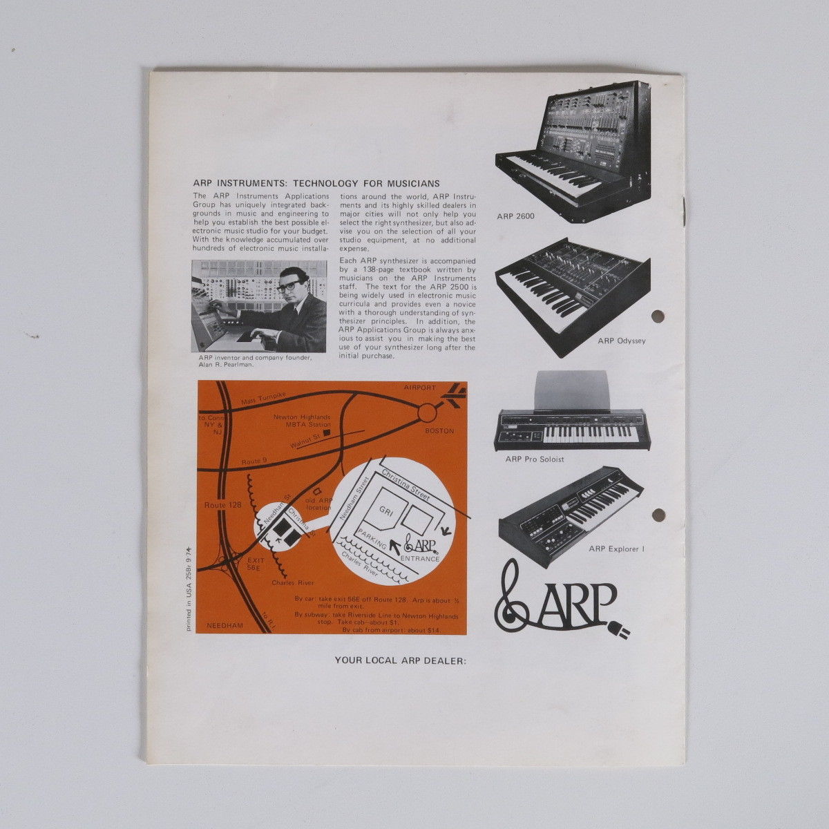 MATRIXSYNTH: ARP 2500 vintage modular synthesizer original brochure ...