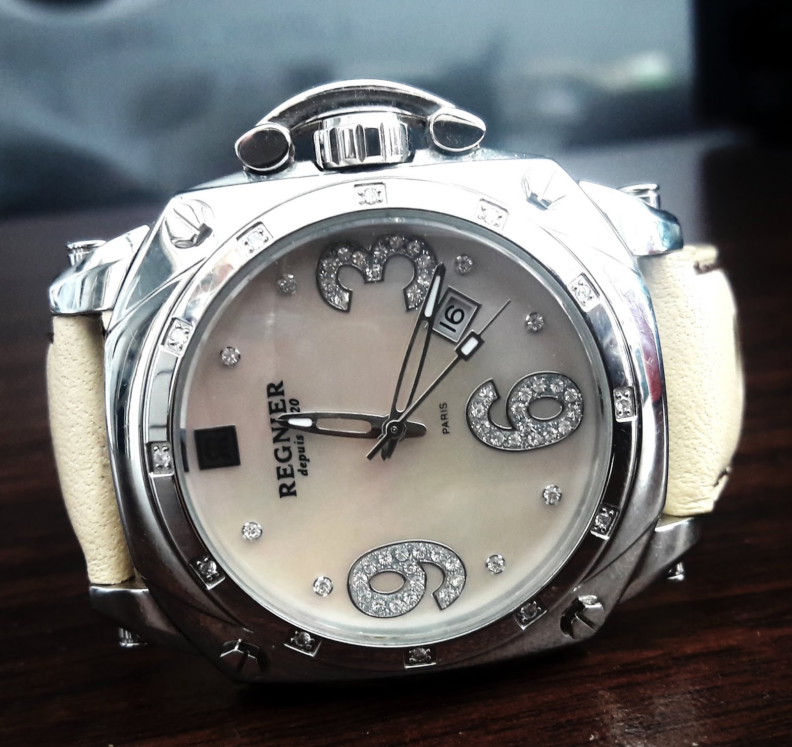BAKUL JAM: SOLD : SWISS WATCH REGNIER DIAMOND MiNT CONDITION