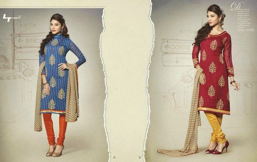 Riez Collectionz: LT FABRIC CHUDI MATERIAL