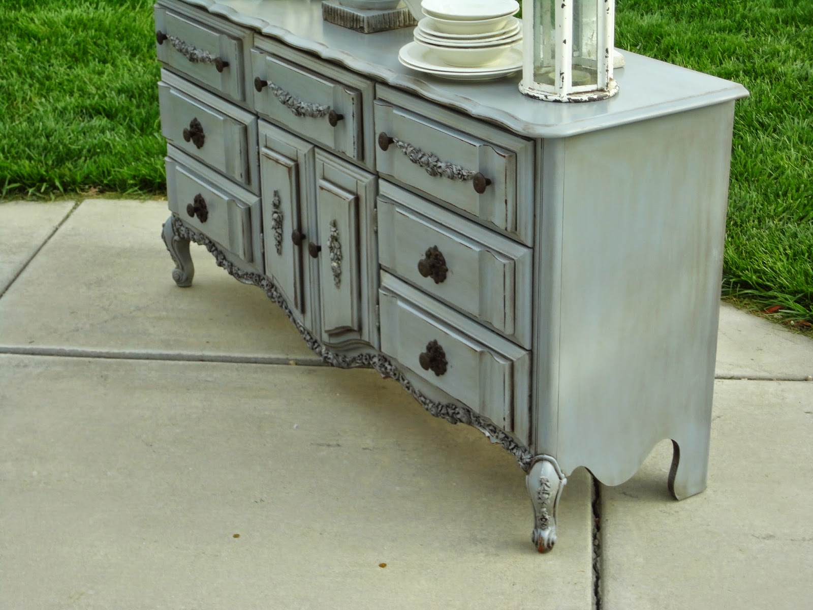 French Garden Treasures: French Garden Treasures Dark Grey Buffet $600 ...