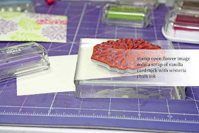 My Pink Mexico: Picture Tutorial: Colorbox Chalk Inks & Hero Arts Stamps