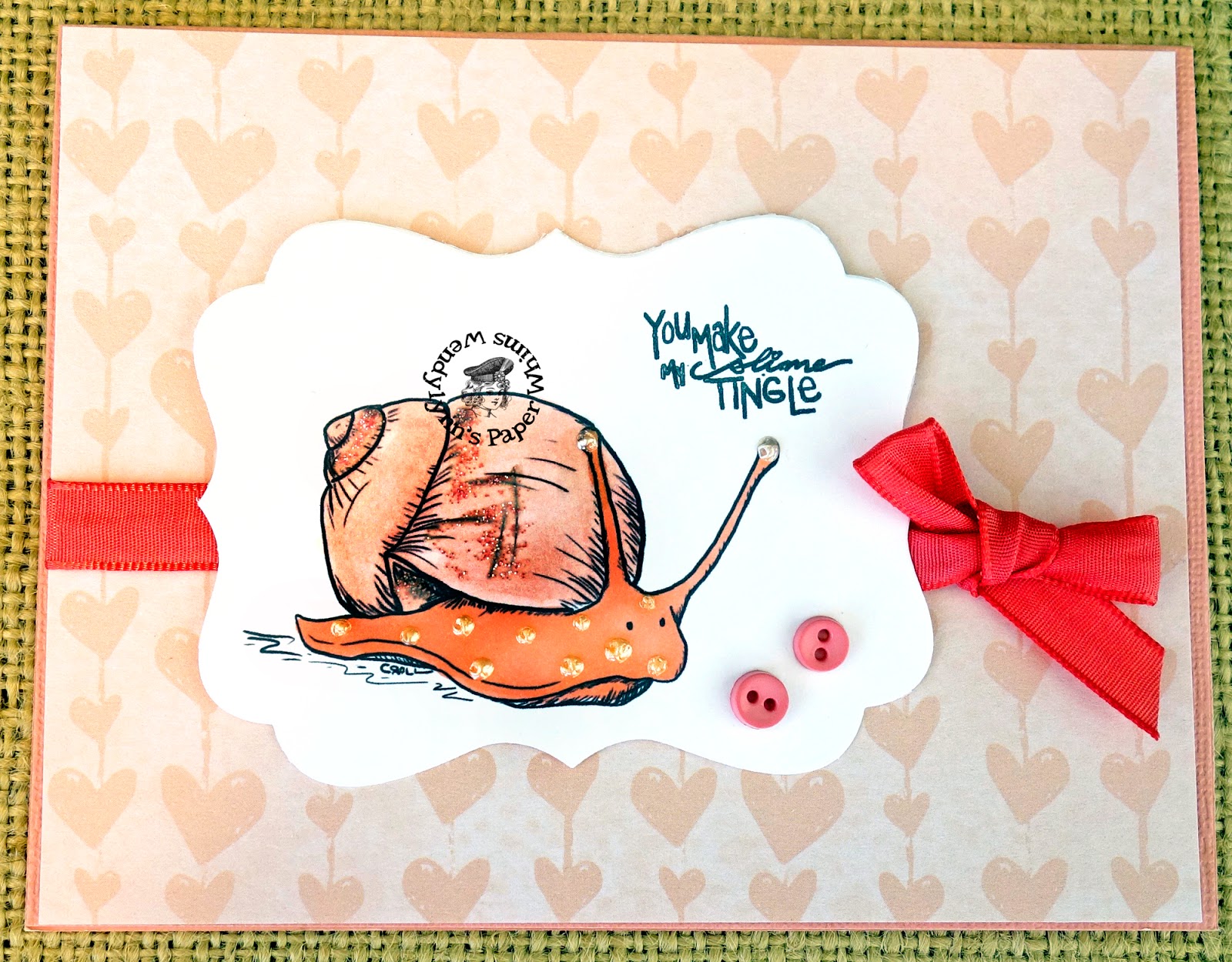 Wendylynn's Paper Whims: Snail Card