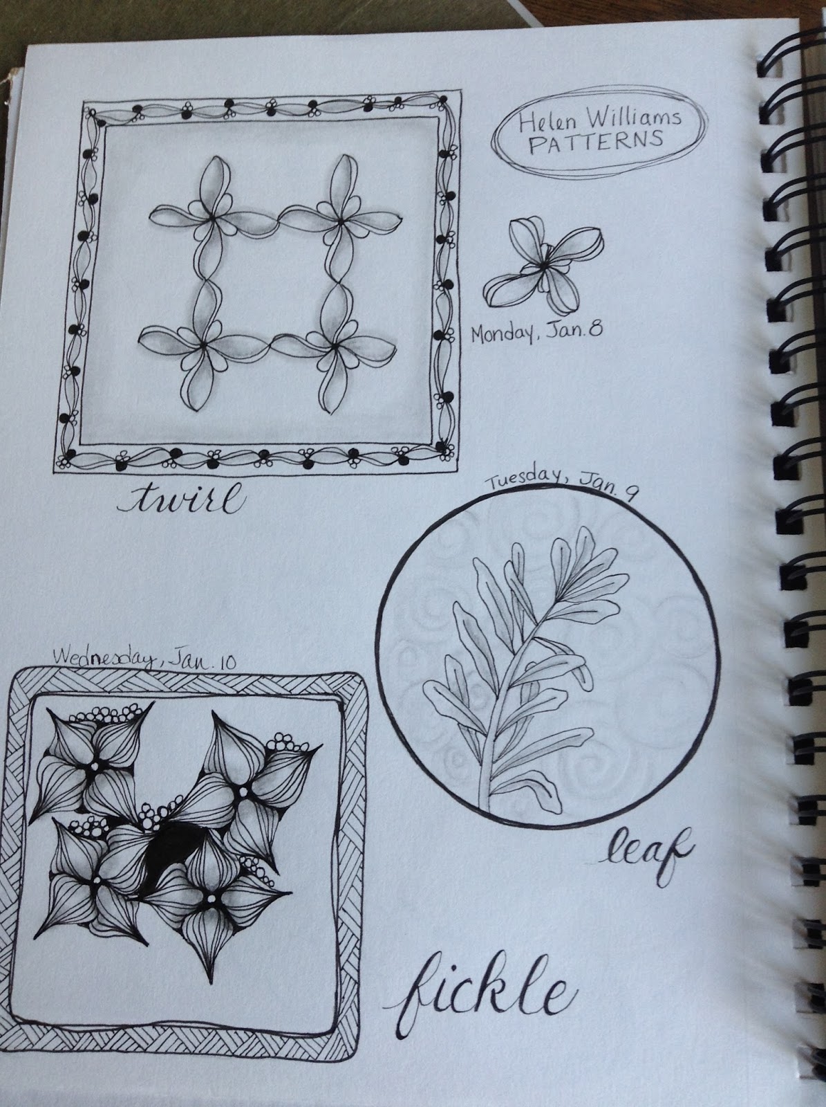 PaperArts Cafe: Zentangle Journal - Tangle A Day