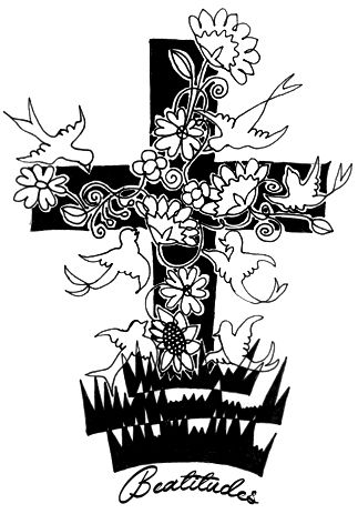 The Beatitude Cross | Christian Clip Art Review