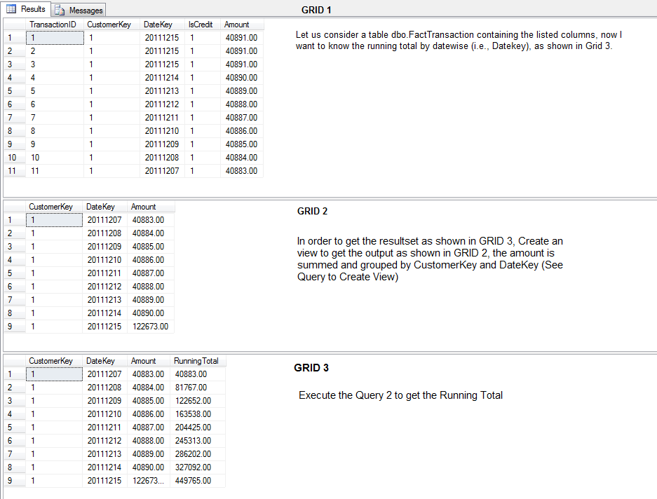 How To Get Running Total In Oracle Sql - Printable Forms Free Online