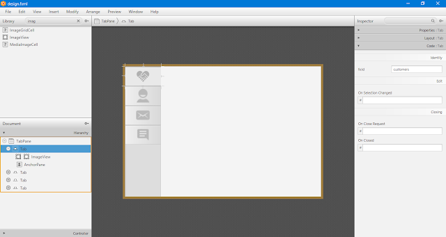 How to write JavaFX CSS for tab pane